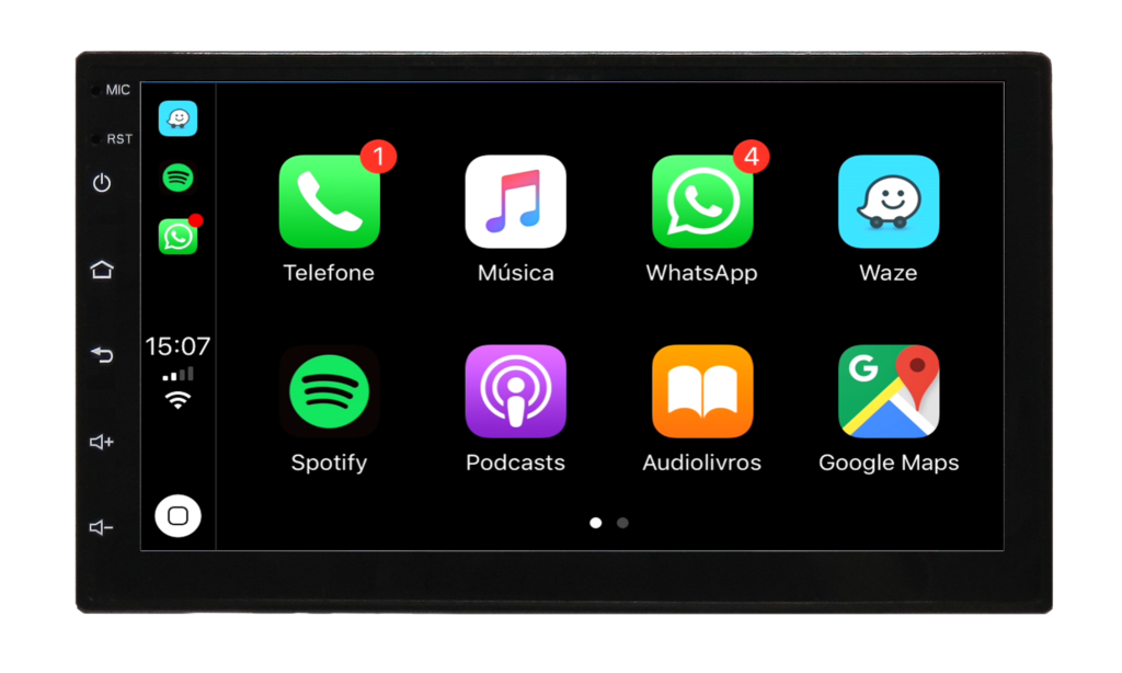 MP5 Pro DSP Tela 7” – CASKA BRASIL